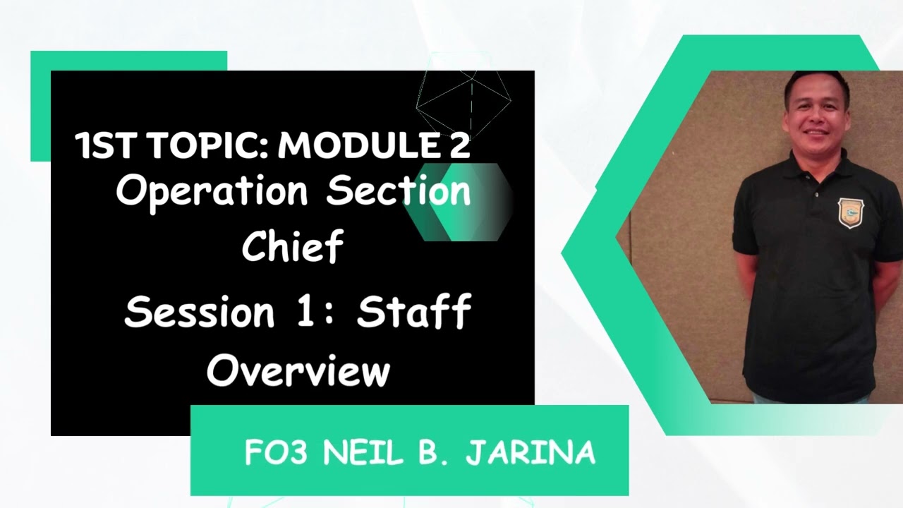 INCIDENT COMMAND SYSTEM POSITION COURSE (ICSPC)- DAY 3