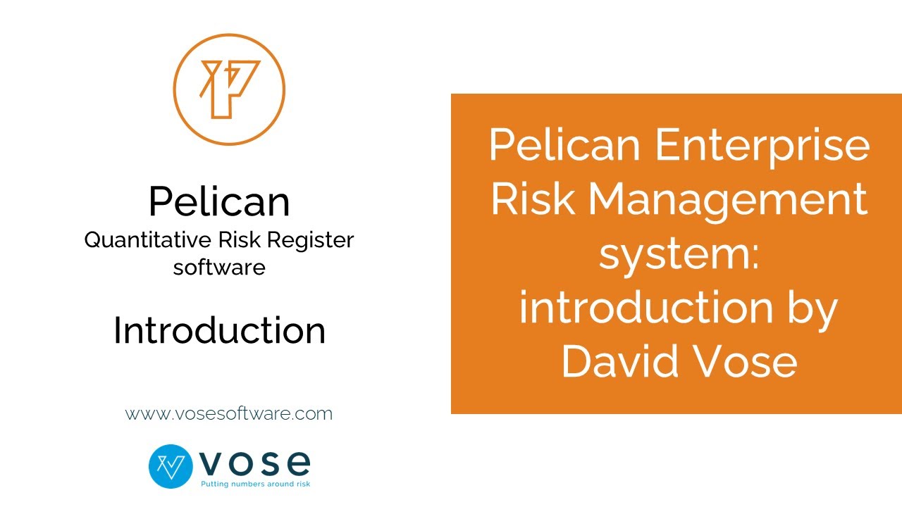 Pelican Enterprise Risk Management system: introduction by David Vose