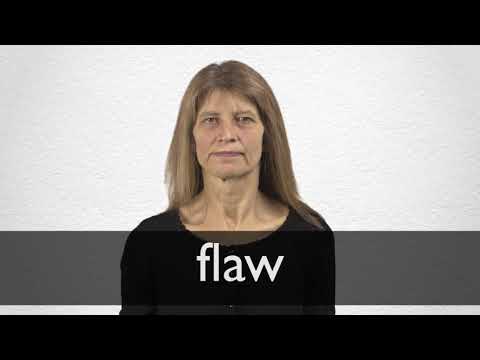 How to pronounce FLAW in British English
