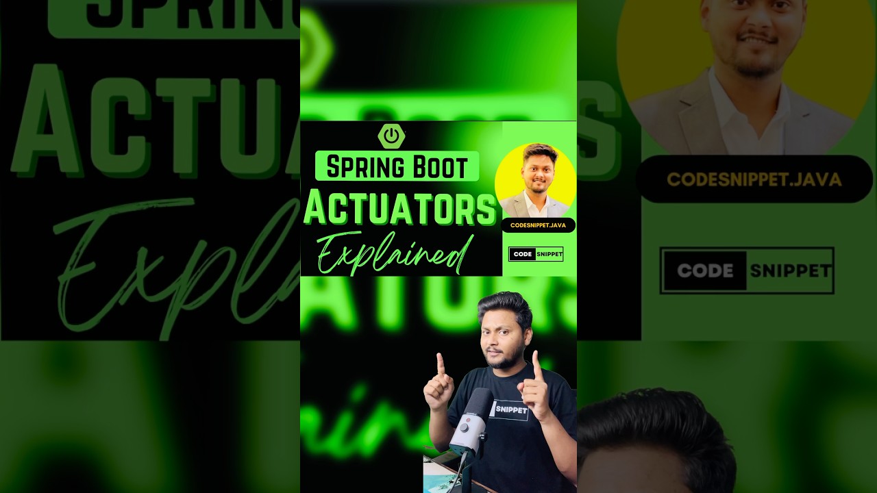 Spring Boot Actuators #springboot #coding #javaframework #java