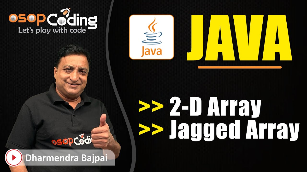 How to Declare 2D Array & Jagged Array in Java | Java Arrays | DSA | #Java  #Lec65 #coding