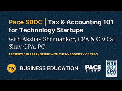 Tax & Accounting 101 for Technology Startups