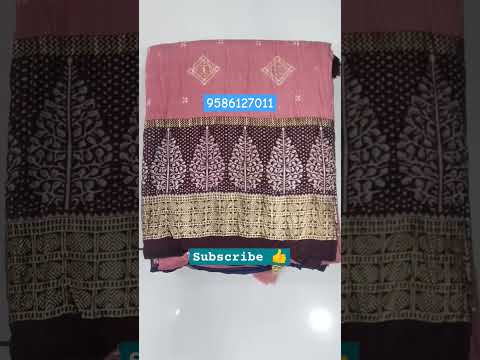 new cresh patola saree #fashion #saree #patola #viral #vasundhara #wedding #cotton #surat #sadi #new