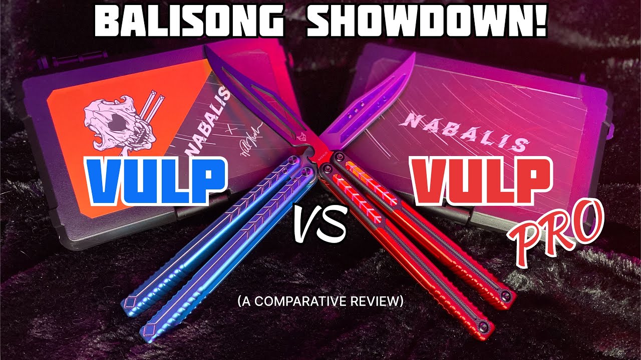 Vulp VS Vulp Pro Balisong Showdown! Flipping and Performance! A comparative review.
