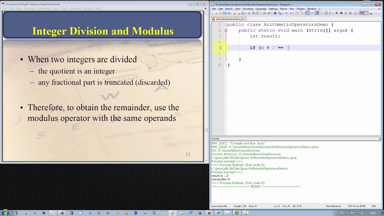 Java Tutorial - Division and Modulo Operator Explained