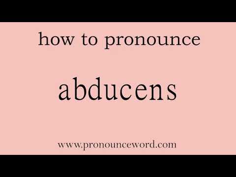 abducens: How to pronounce abducens in english (correct!).Start with A. Learn from me.