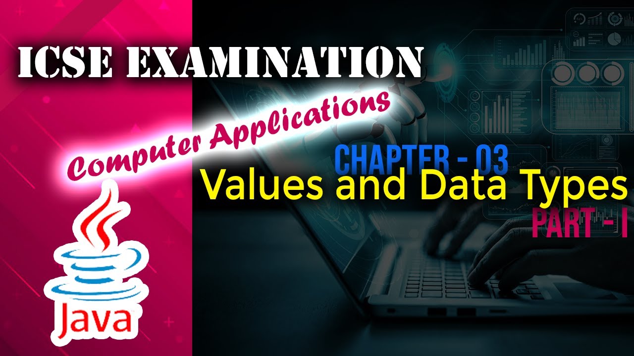 ICSE Computer Applications | Chapter 3 Part 1 | Values and Data Types Explained