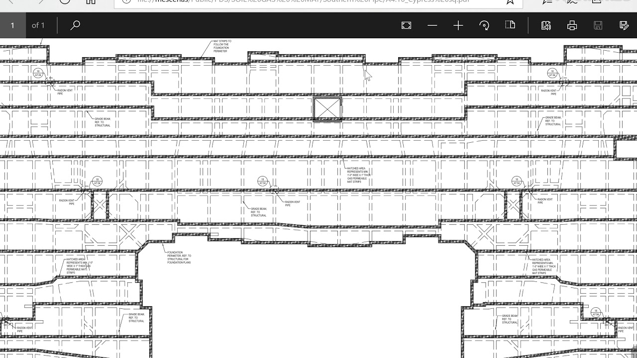 Geotextile Soil Gas Collector Mat for Passive Radon HUD