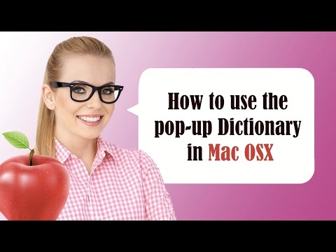 How to use the Mac OS X pop-up Dictionary – Mac Tips and Tricks