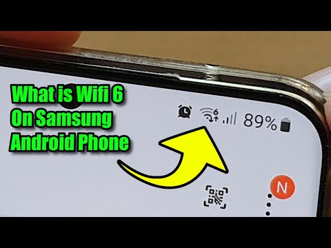 Meaning of the Wifi 6 Icon Showing on the Samsung Android Status Bar