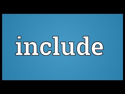 Include Meaning