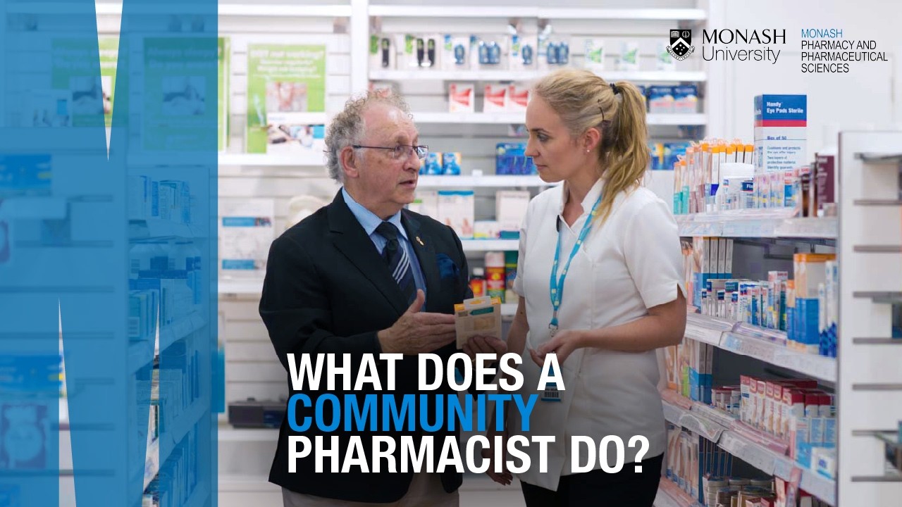 What does a community pharmacist do?