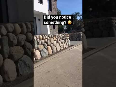 Stone wall build of round stones. Rate 1-10 in comments 🤩