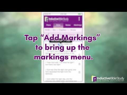 Inductive Bible Study App Tutorial - Apply Marking