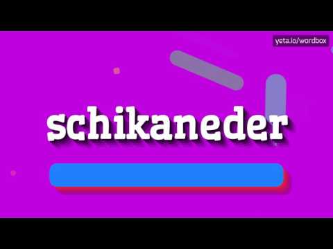 SCHIKANEDER - HOW TO PRONOUNCE IT!?