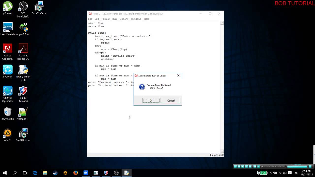 Python - Finding the Maximum and Minimum Number