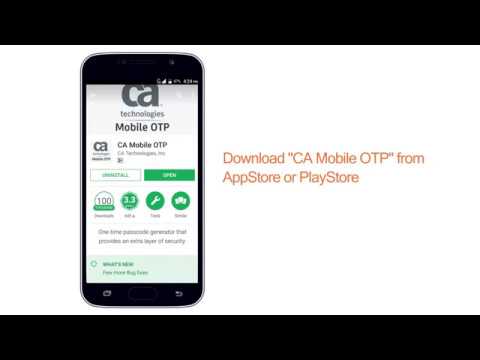 Generate OTP for Baroda Connect using CA Mobile OTP App