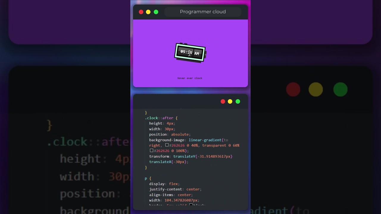 ⏰ Animated Digital Clock Tutorial with HTML, CSS, and JavaScript