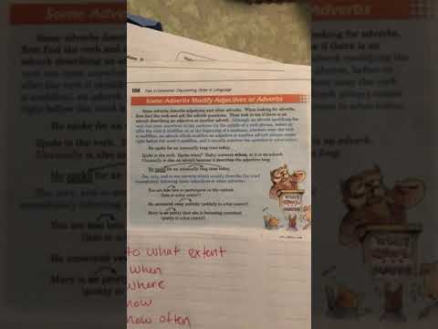Adverbs Modifying Adjectives or Other Adverbs