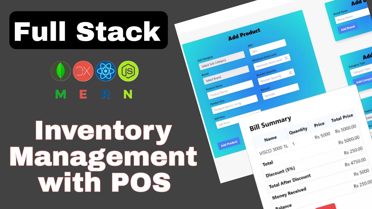 MERN Stack Full Project | Inventory Management System with POS
