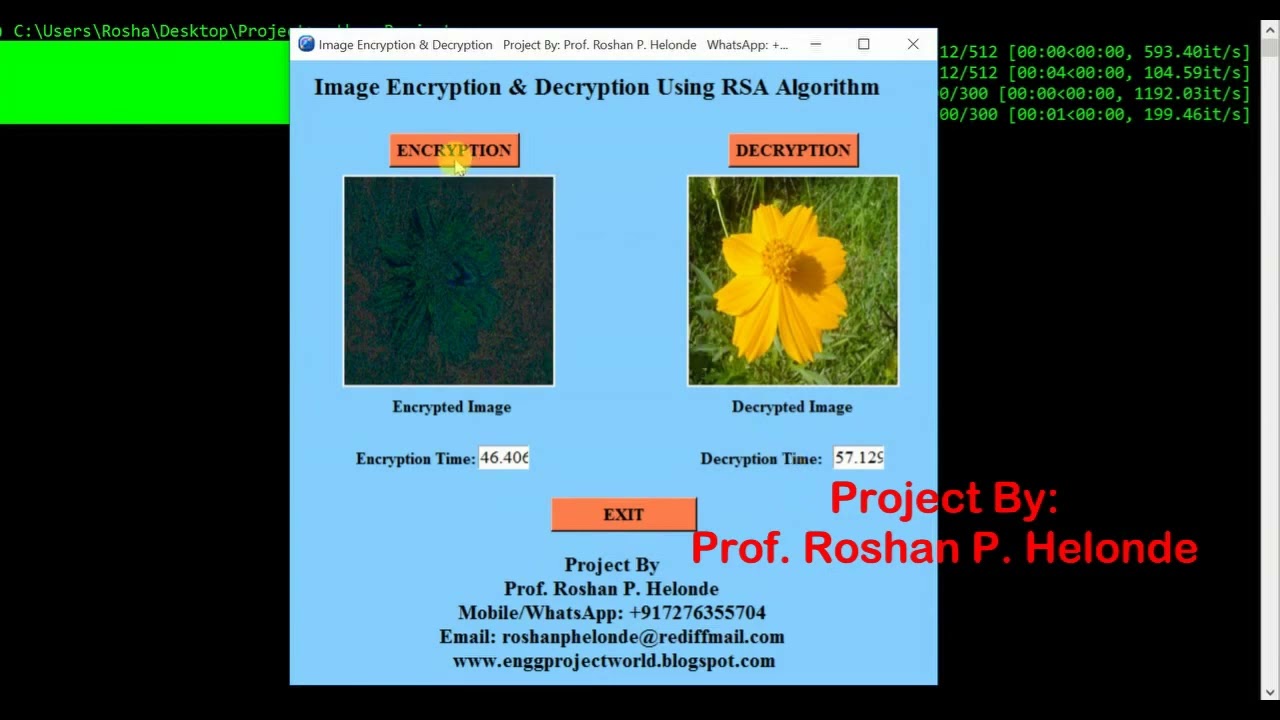 RSA Image Encryption and Decryption Using Python Project With Source Code RSA Encryption Decryption