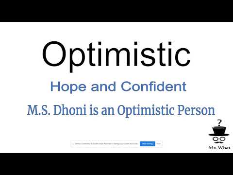 Optimistic Meaning