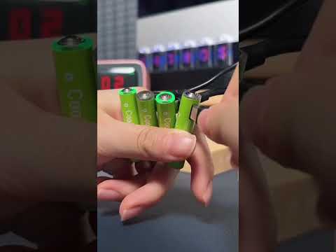 Rechargeable AAA Batteries: Lithium Ion 600mWh 1.5V, Over 1500 Cycles, USB-C Charging