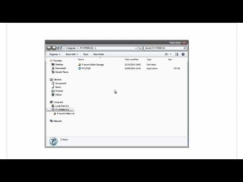 Brother P-touch label printers - How to print from built-in editor