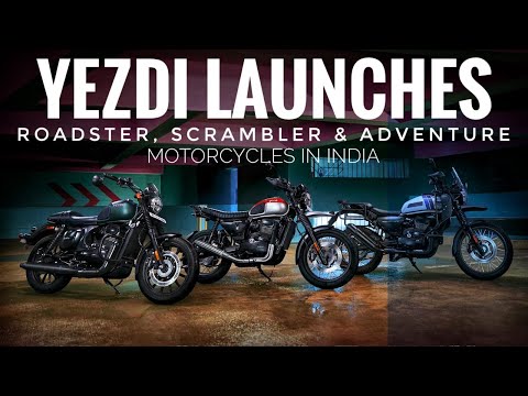 Yezdi launches Roadster, Adventure and Scrambler bikes in India: First Look