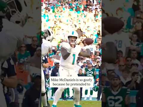 Mike McDaniel is too goofy! #shorts #dolphins #raiders