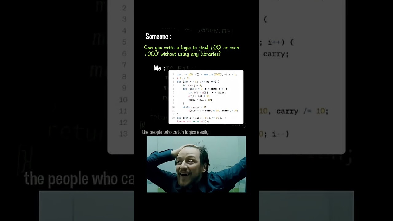 100! in Java WITHOUT BigInteger? Challenge Accepted 😎🔥
