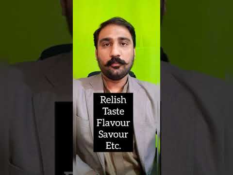 Synonyms of Relish | savour | Vocabulary