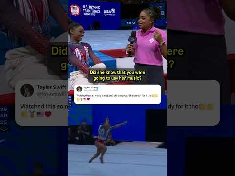 Simone Biles is a Swiftie?!π€©ββ¨