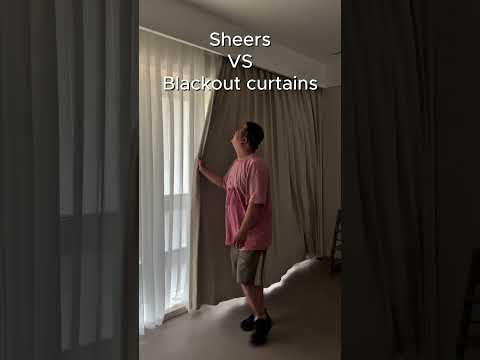 Sheer vs Blackout Curtains: The Ultimate Light Control Test! ππ #homedecor #interiordesign #curtains