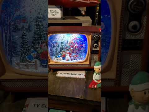 TV GLITTER GLOBE!! #satisfying #shorts #amazing #Christmas #decor #viral