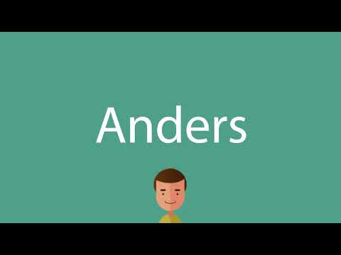 Anders pronunciation