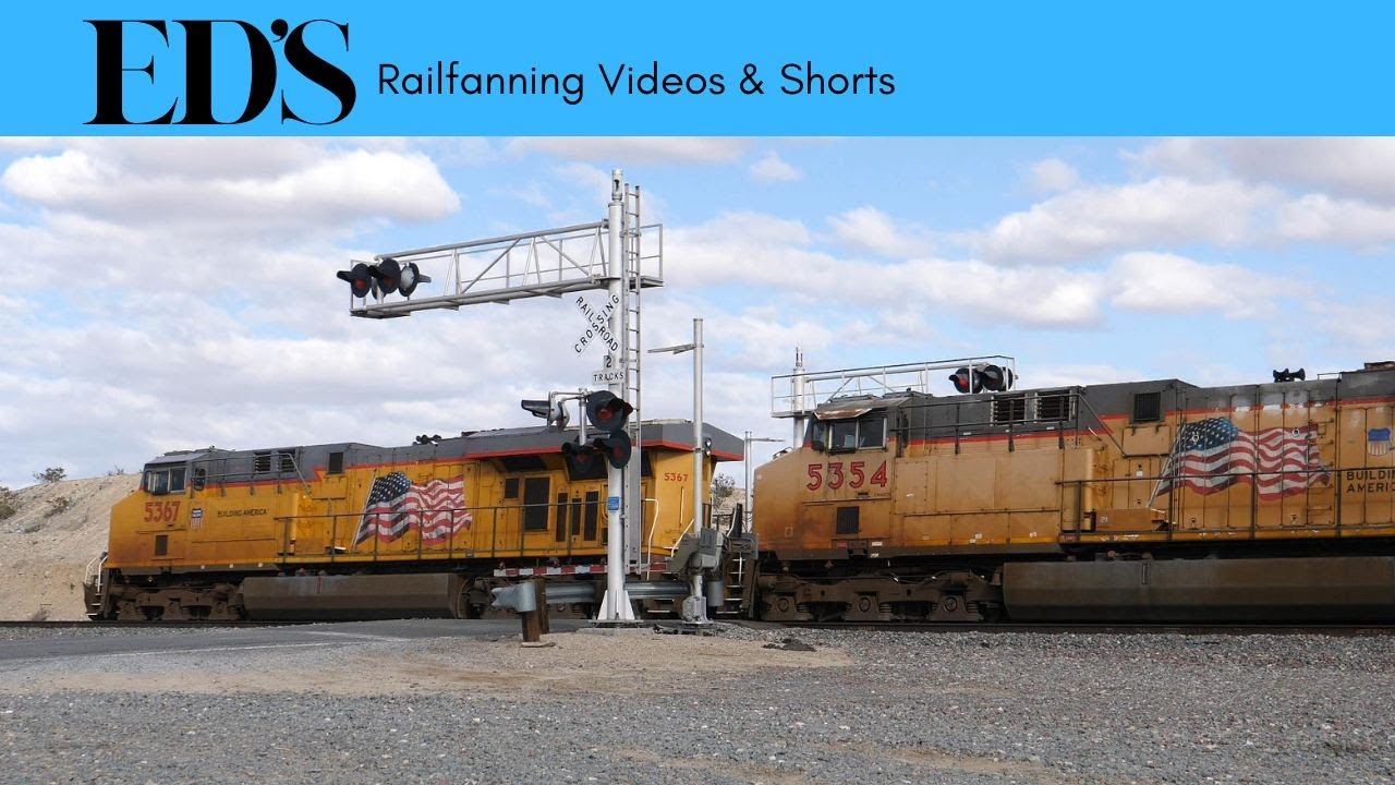 Ed's New Railfanning Video October 10, 2023 UP 5367 EB FLAT CARS MP 10.6 CAJON SUB