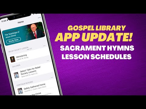 New!! How to access Lessons & Sacrament Hymns on the Home Screen of the Gospel Library app