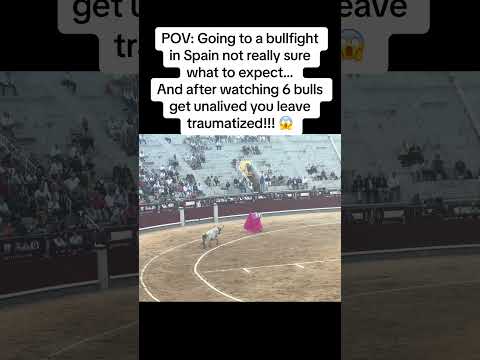 POV: Going to a bullfight in Spain not knowing what to expect...#shorts #travel #spain #bullfight