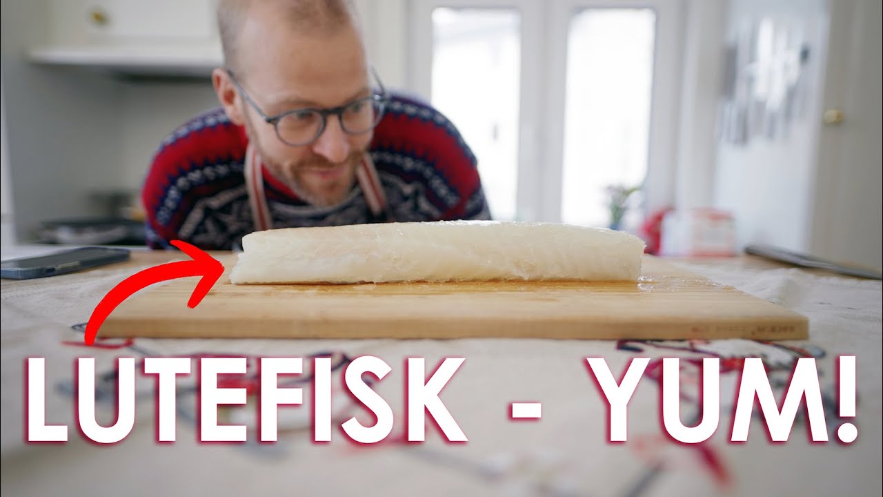 How To Cook Lutefisk: The Fish Soaked in LYE! 🤯 (Traditional Norwegian Recipe)