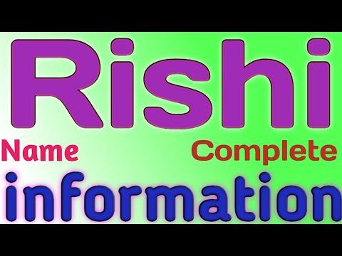 Rishi Name Meaning | Rishi Name Full Details | Rishi Naam Ki Rashi | The Secret of Name