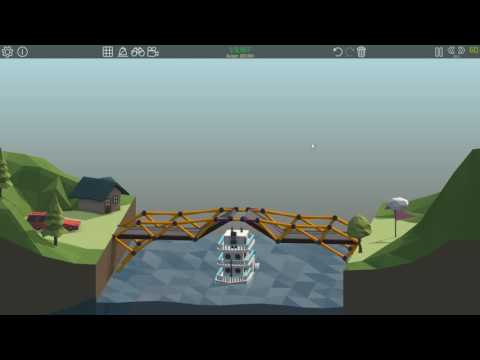 Steam Community :: Video :: Poly Bridge 1-9 [Low Cost Bridge]