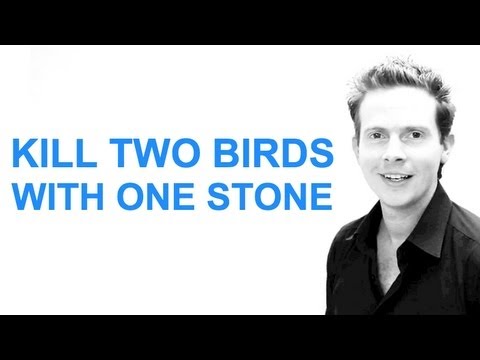 IDIOM OF THE DAY - KILL TWO BIRDS WITH ONE STONE