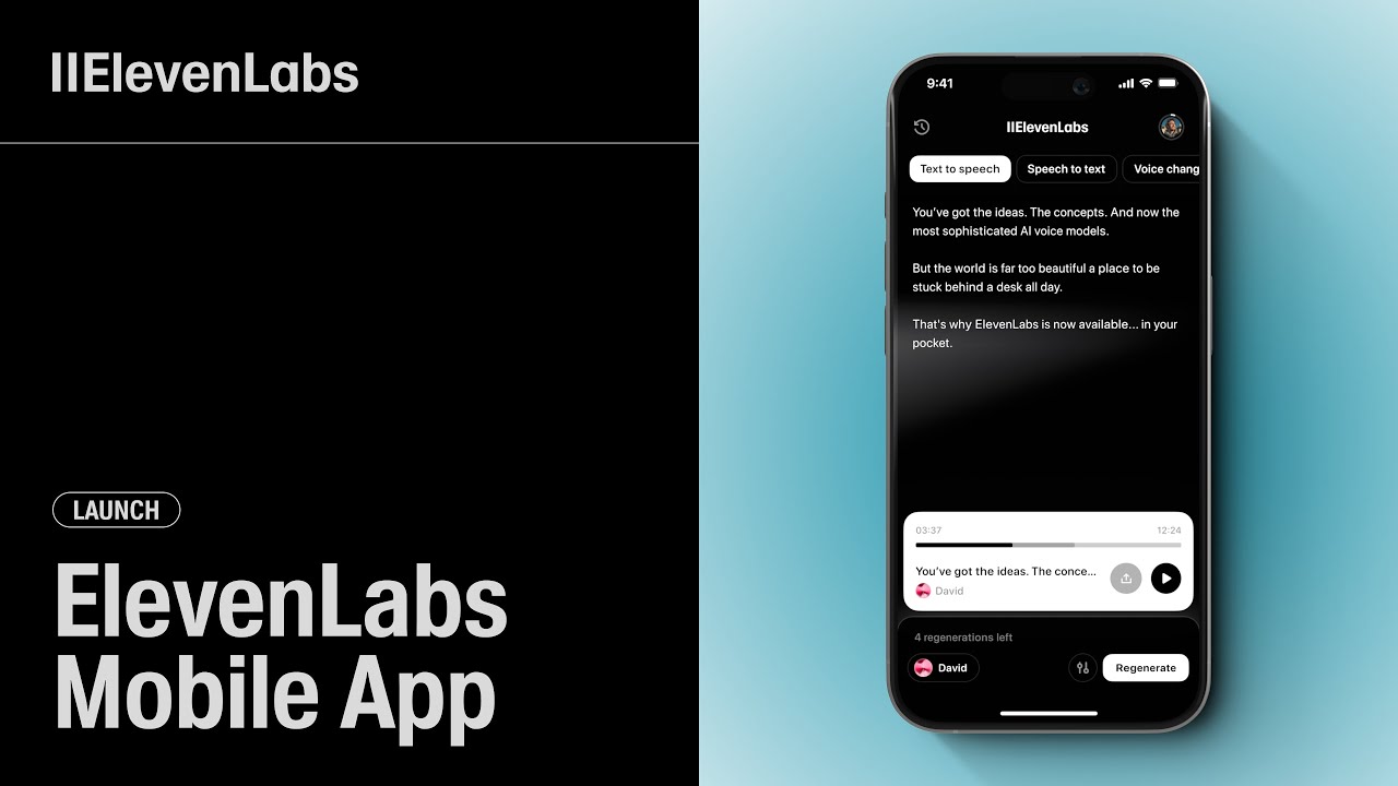 ElevenLabs debuts mobile voice app for AI audio creation - News Round ...