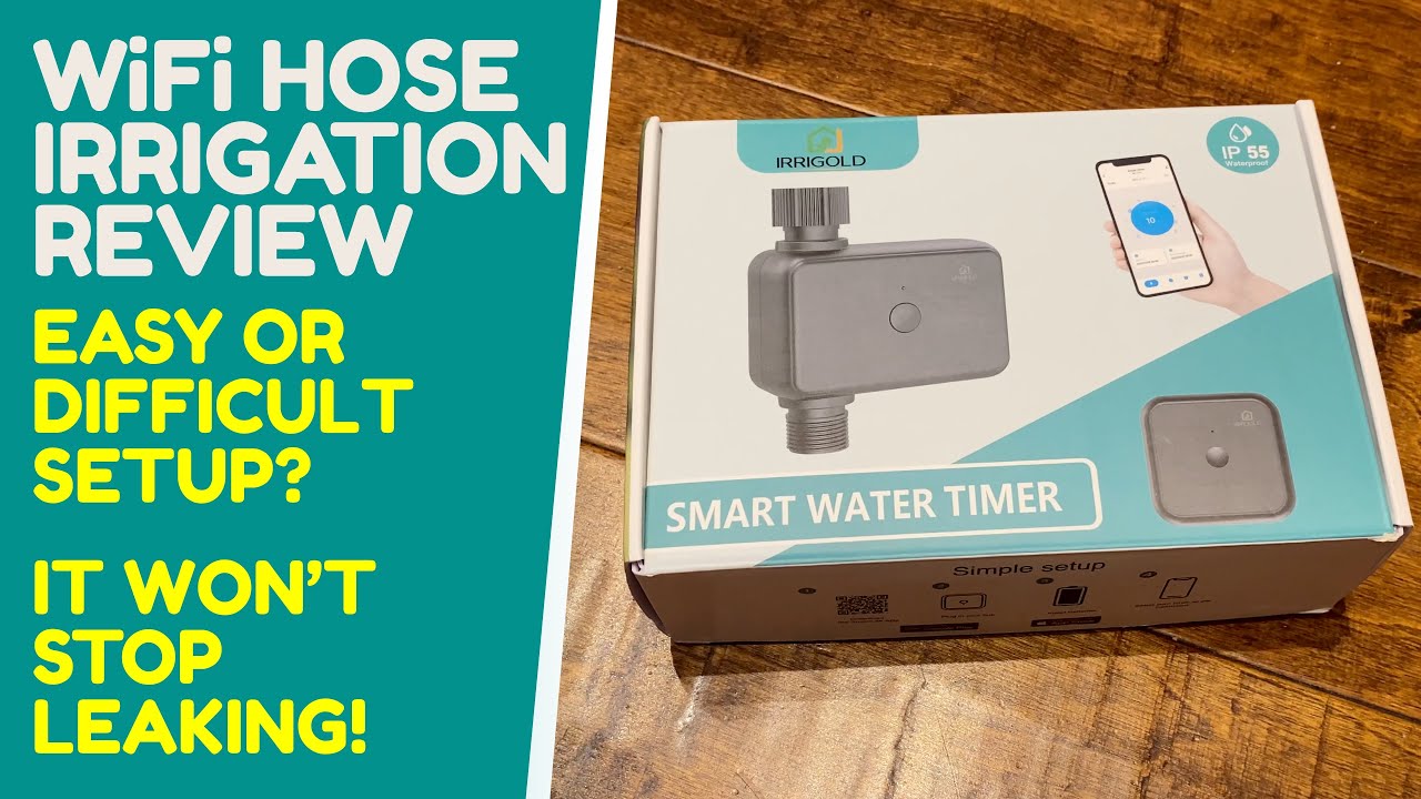 Smart timer garden hose faucet unboxing/setup/review—Irrigold Wifi/Bluetooth irrigation controller.