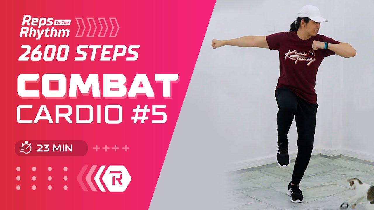FULL BODY COMBAT  •  2600 STEPS • Combat Cardio #5 • Keoni Tamayo
