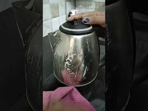 1 minute kitchen cleaning hacks / how to clean electric kettle / #trendingshorts #dailyvlog #viral