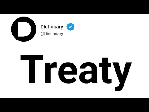 Treaty Meaning In English