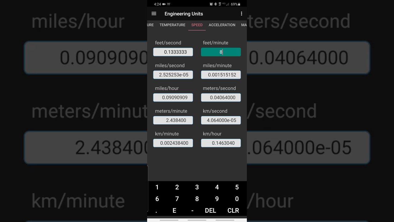 Engineering Unit Converter Usage Example
