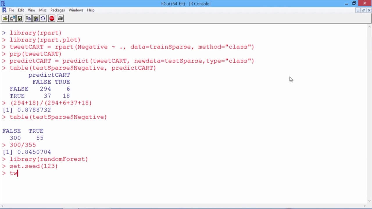 5.2.12 An Introduction to Text Analytics - Video 7: Predicting Sentiment